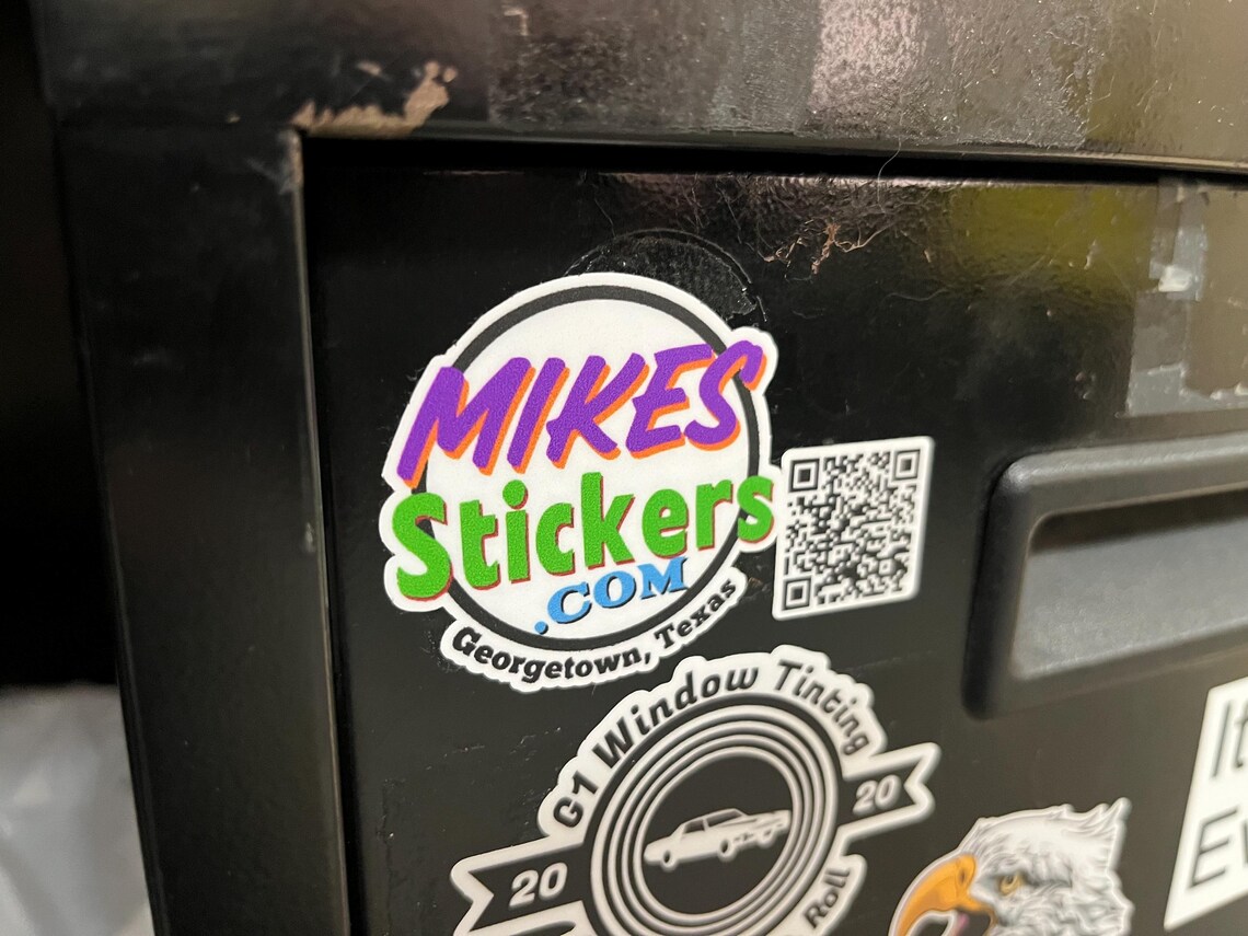 QR Code Logo Stickers - Etsy