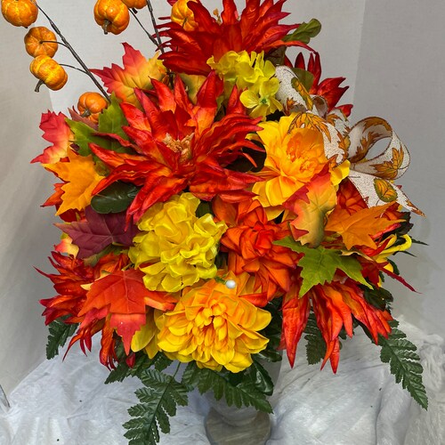 Deer Hunters Cemetery Memorial Vase Flower Arrangement - Etsy