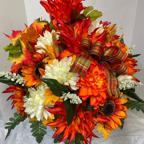 Deer Hunters Cemetery Memorial Vase Flower Arrangement - Etsy