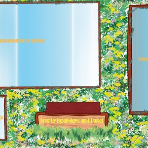 Flower Field Overlay Set | Etsy