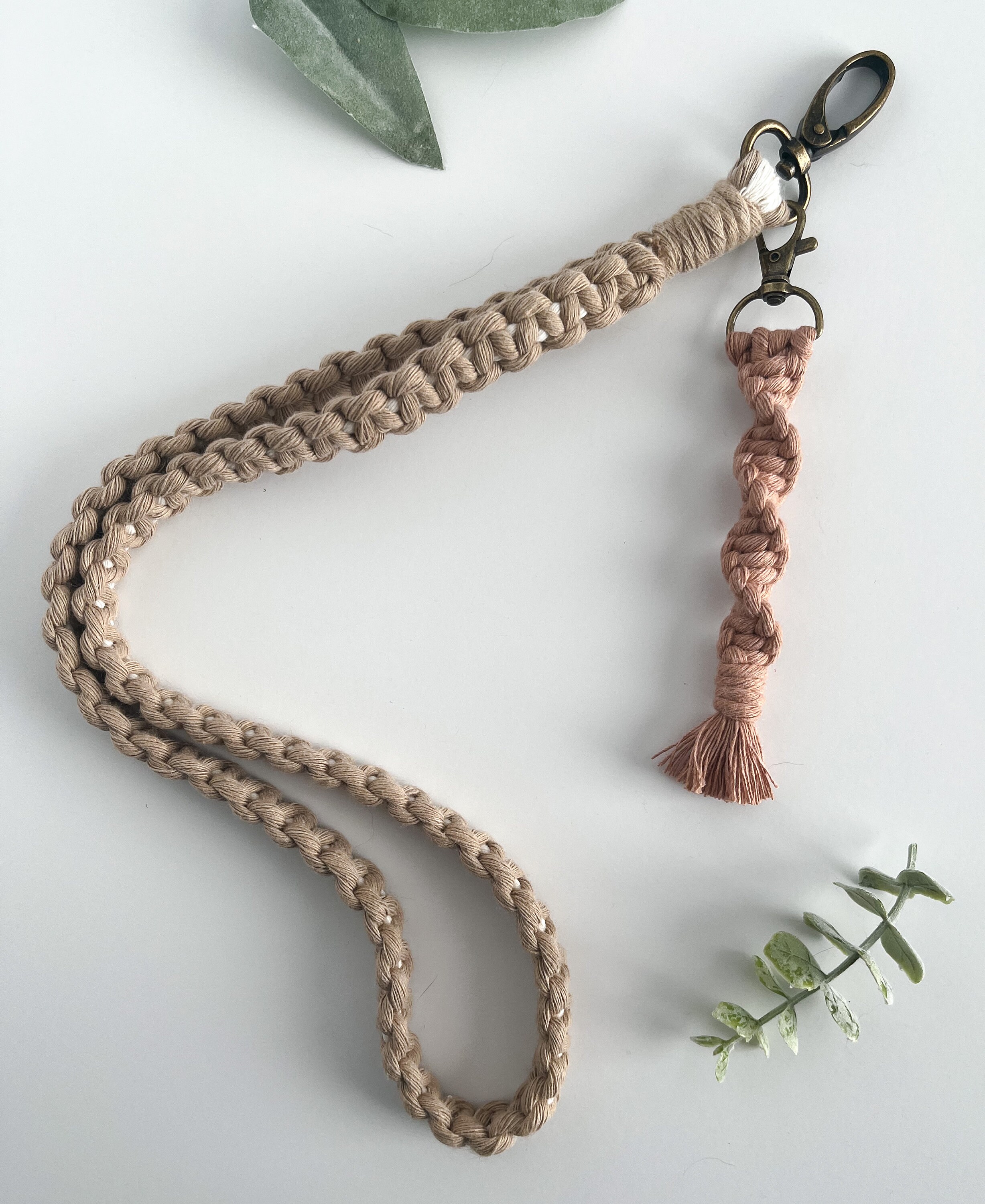 Macrame Spiral Keychain | Boho Bag Accessory | Macrame Keychain - Etsy