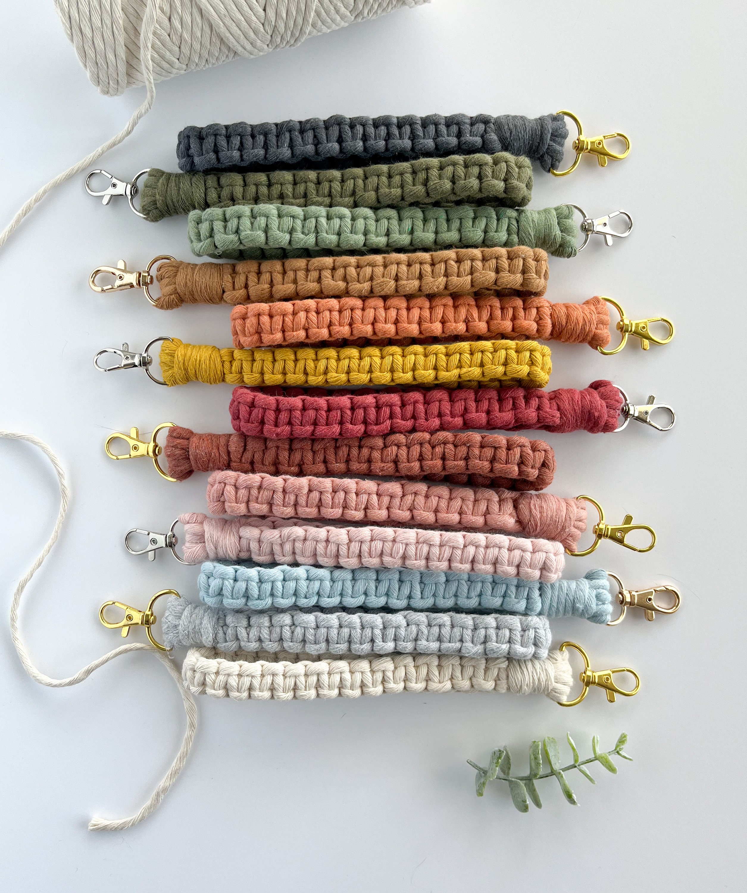 Macrame Wristlet Macrame Keychain Boho Wristlet Macrame - Etsy