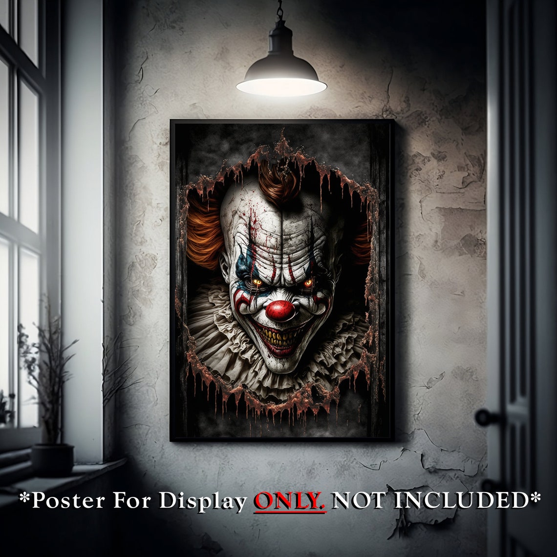 Creepy Frame Mockup Design for Your Horror Posters Display on Online ...