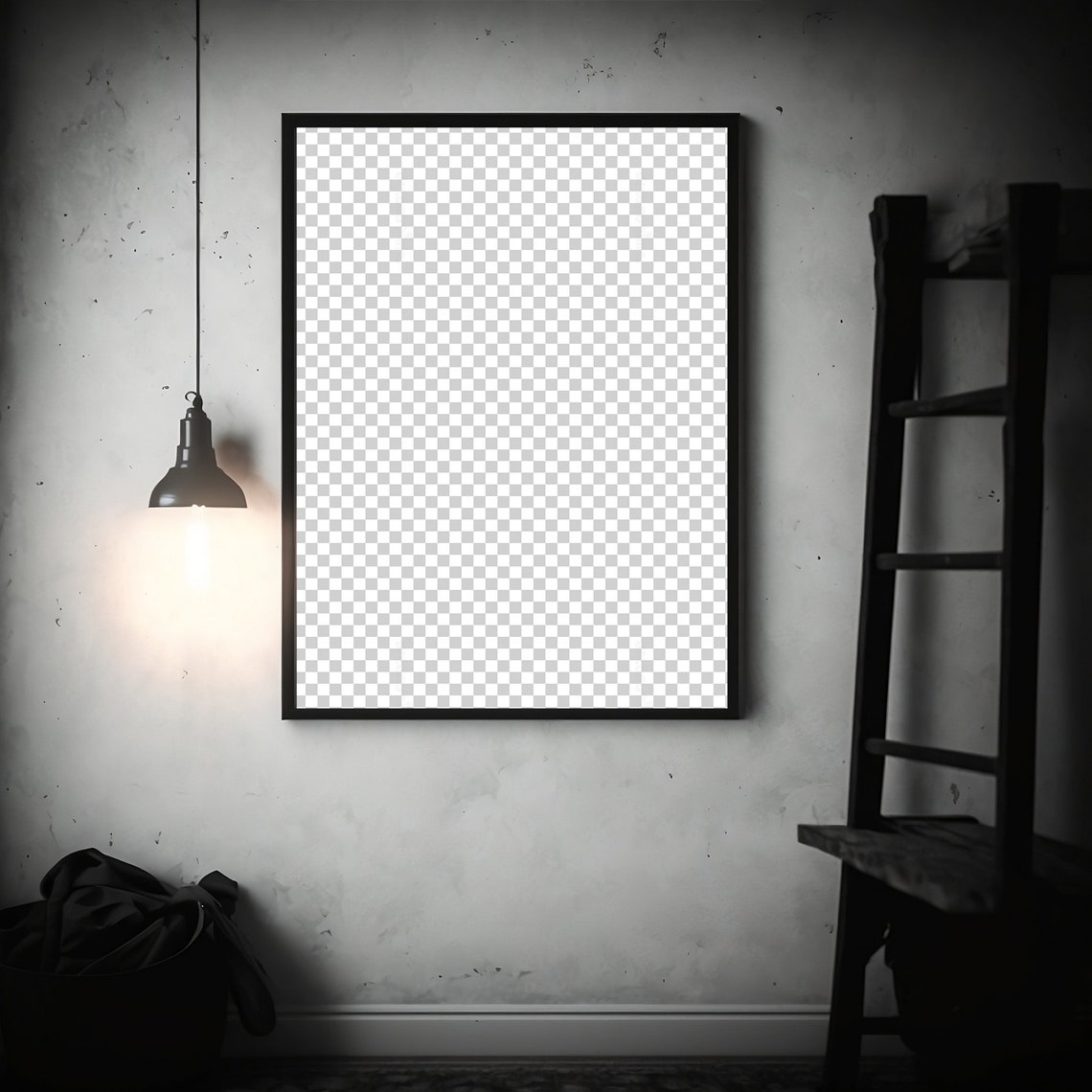 Creepy Frame Mockup Design for Your Horror Posters Display on Online ...