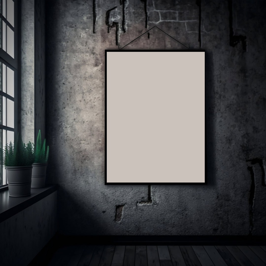 Creepy Frame Mockup Design for Your Horror Posters Display on Online ...