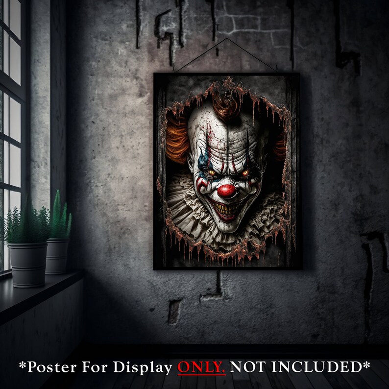 Creepy Frame Mockup Design for Your Horror Posters Display on Online ...