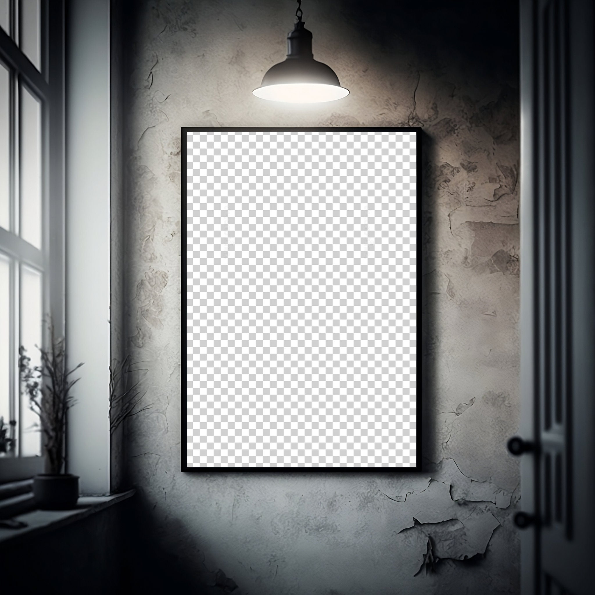 Creepy Frame Mockup Design for Your Horror Posters Display on Online ...