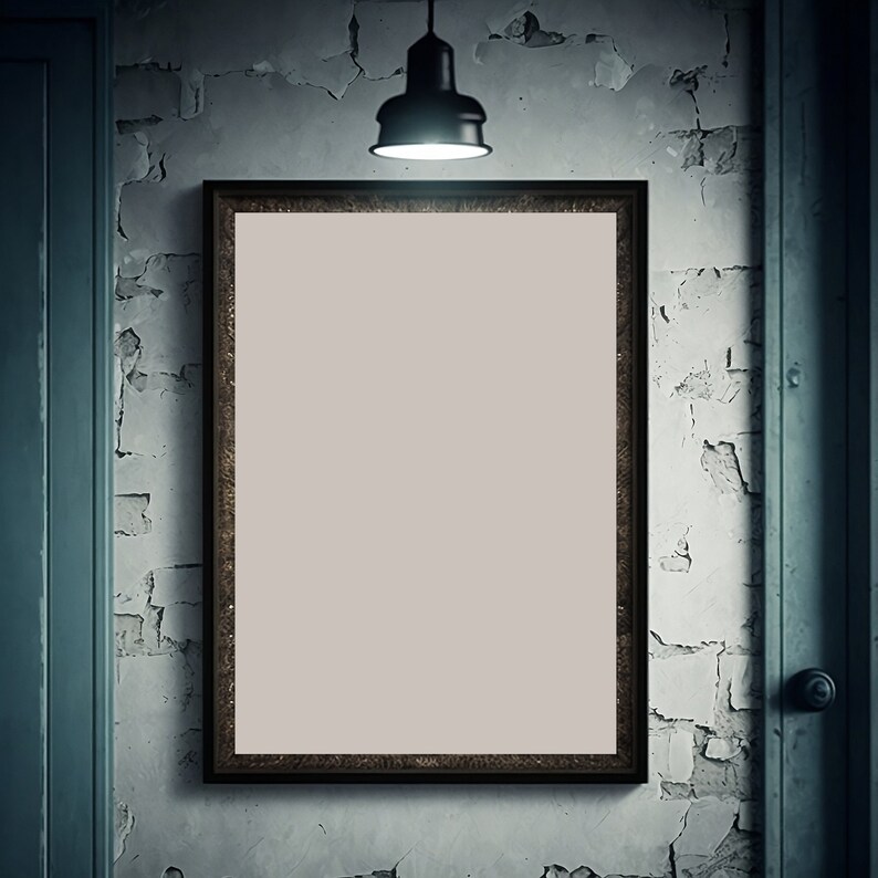Creepy Frame Mockup Design for Your Horror Posters Display on Online ...