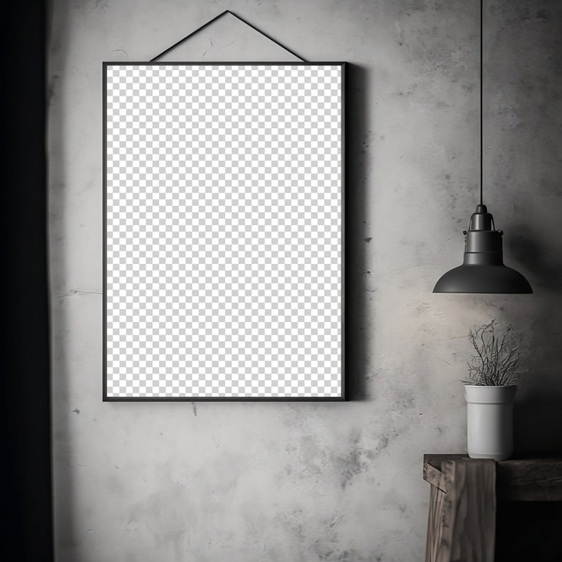 Creepy Frame Mockup Design for Your Horror Posters Display on Online ...