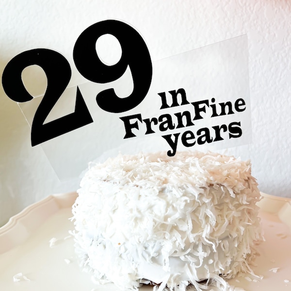 29th Birthday Cake Topper - Etsy