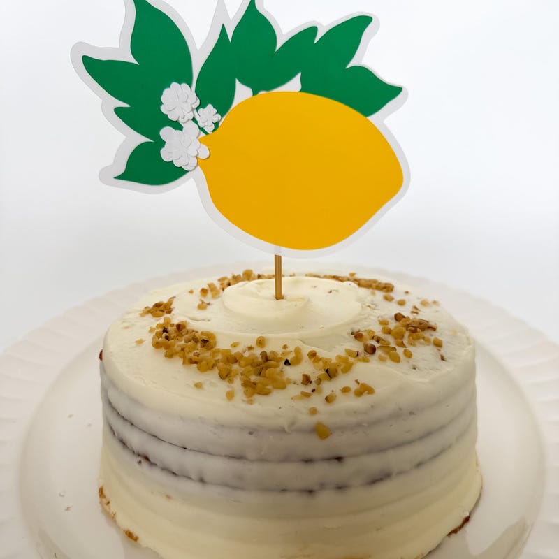 Lemon Cake Topper - Etsy