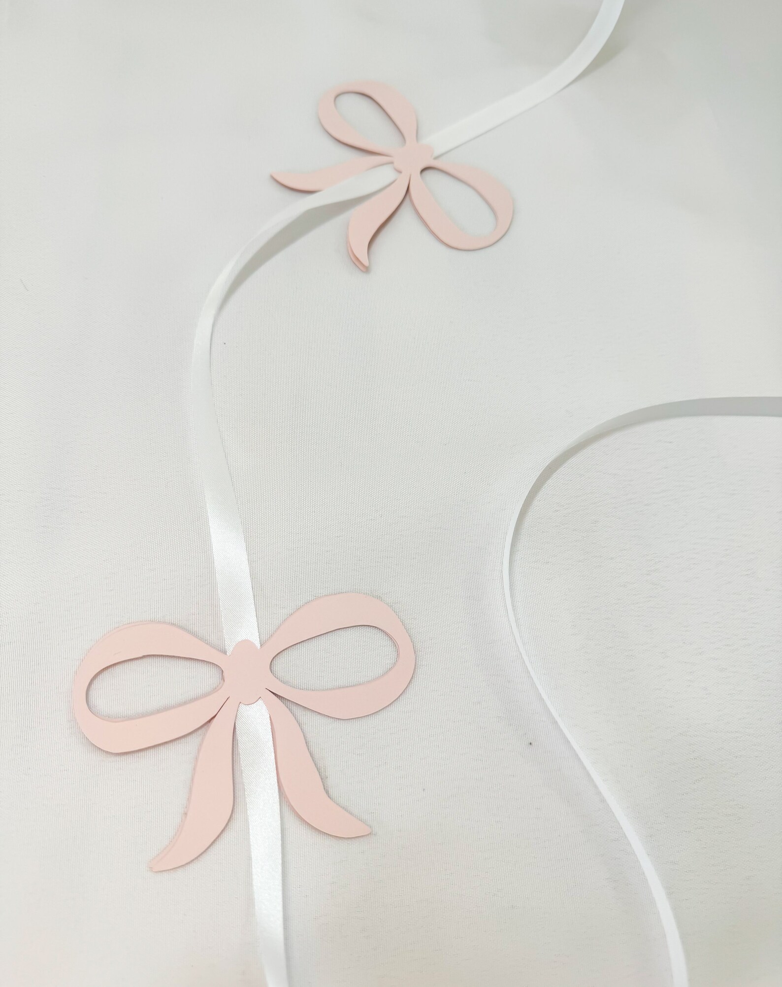 Satin Ribbon With Bows Balloon Tail/string/garland/vine for Birthdays ...