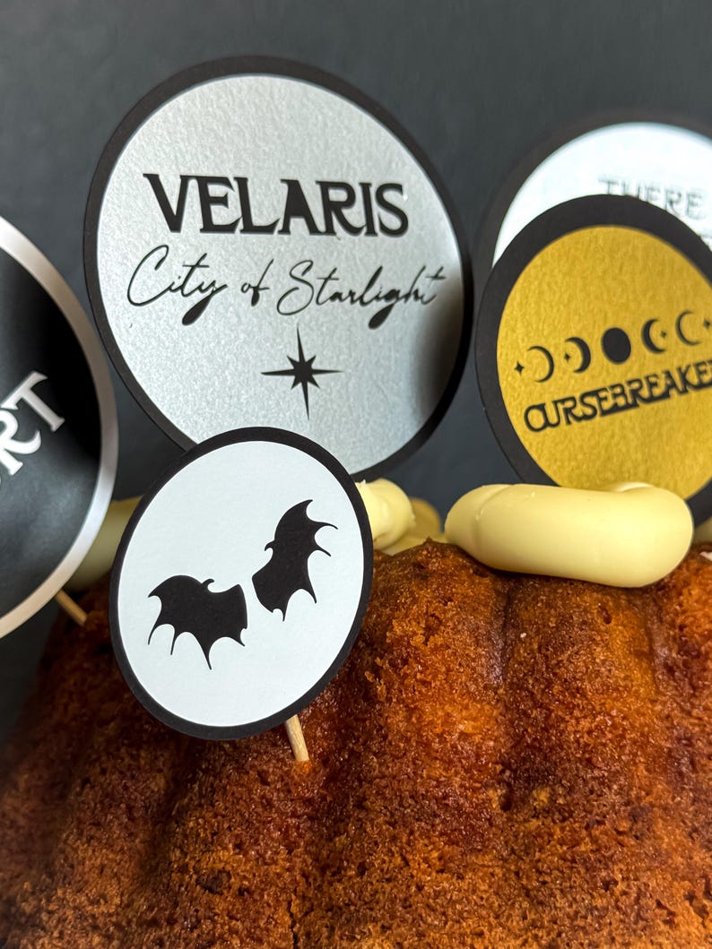 A Court of Thorns and Roses Series Cupcake and Cake Toppers for ACOTAR ...