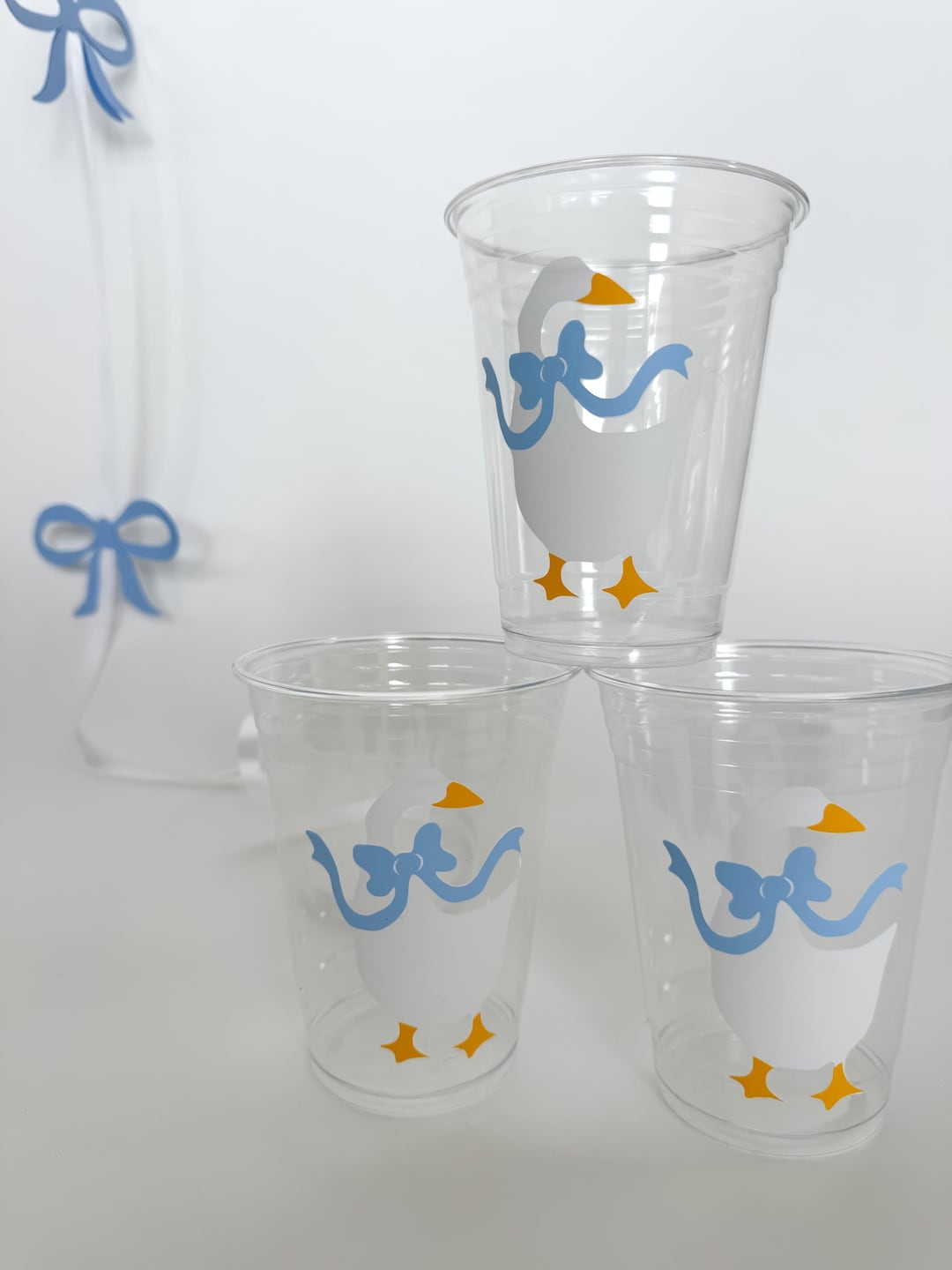 Vintage Style Country Goose Plastic Party Cups for Birthdays, Showers ...