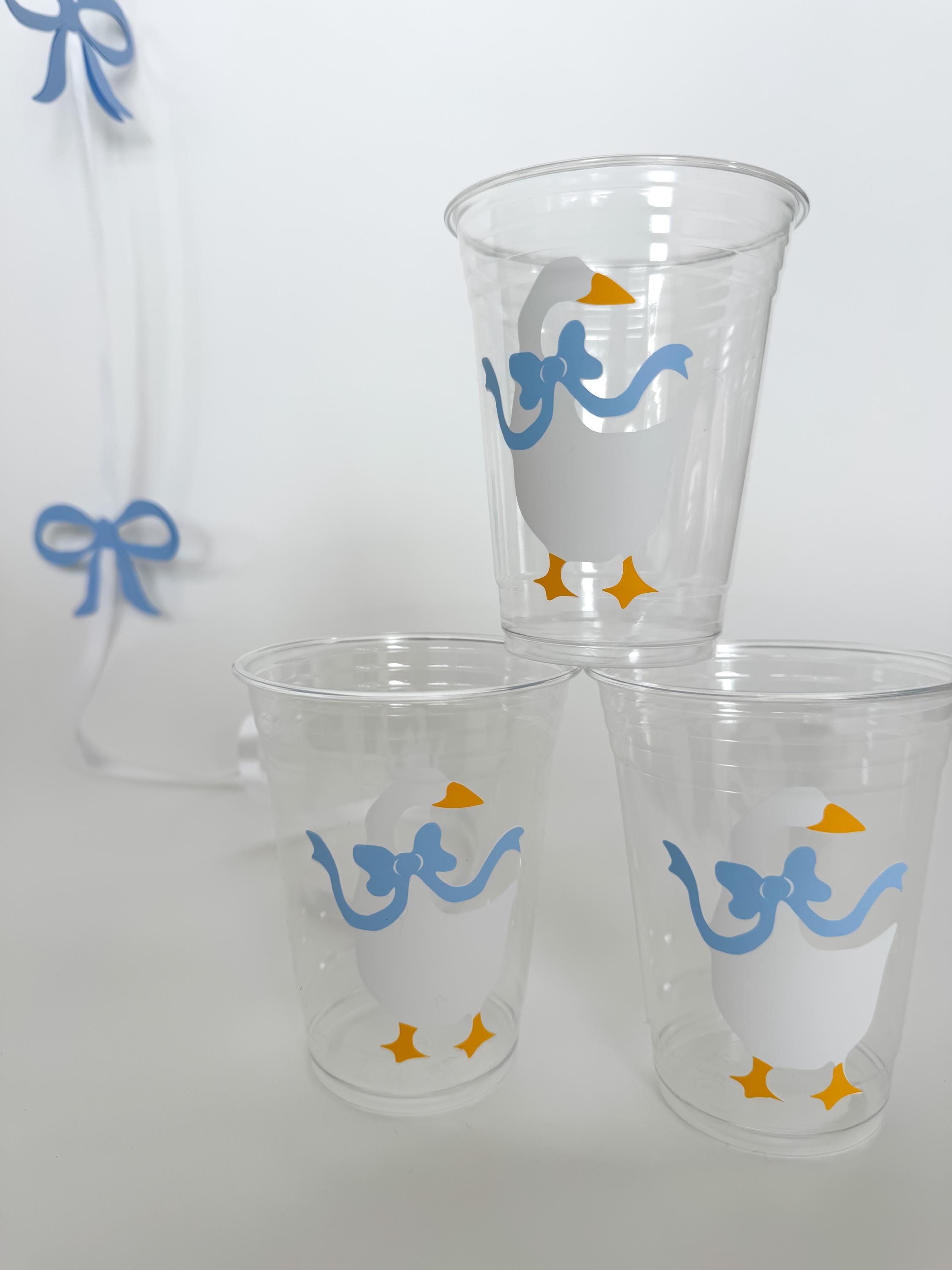 Vintage Style Country Goose Plastic Party Cups for Birthdays, Showers ...
