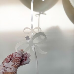 Satin Ribbon With Bows Balloon Tail/string/garland/vine for Birthdays ...