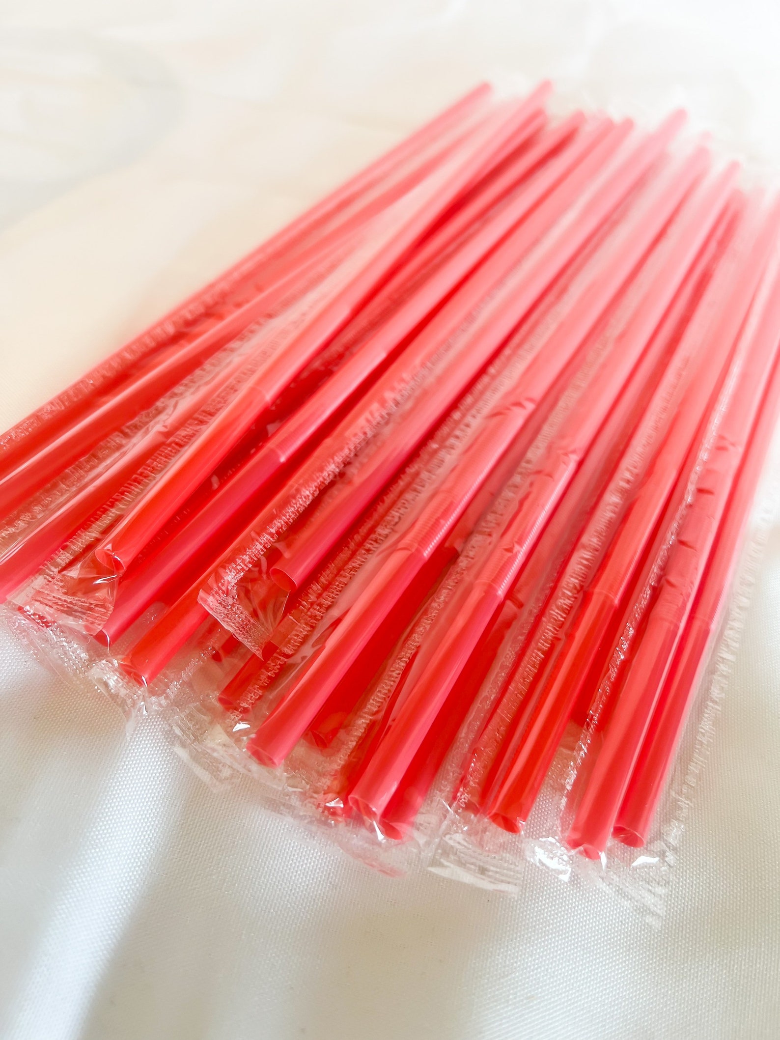 Red Plastic Bendy Drinking Straws - Etsy