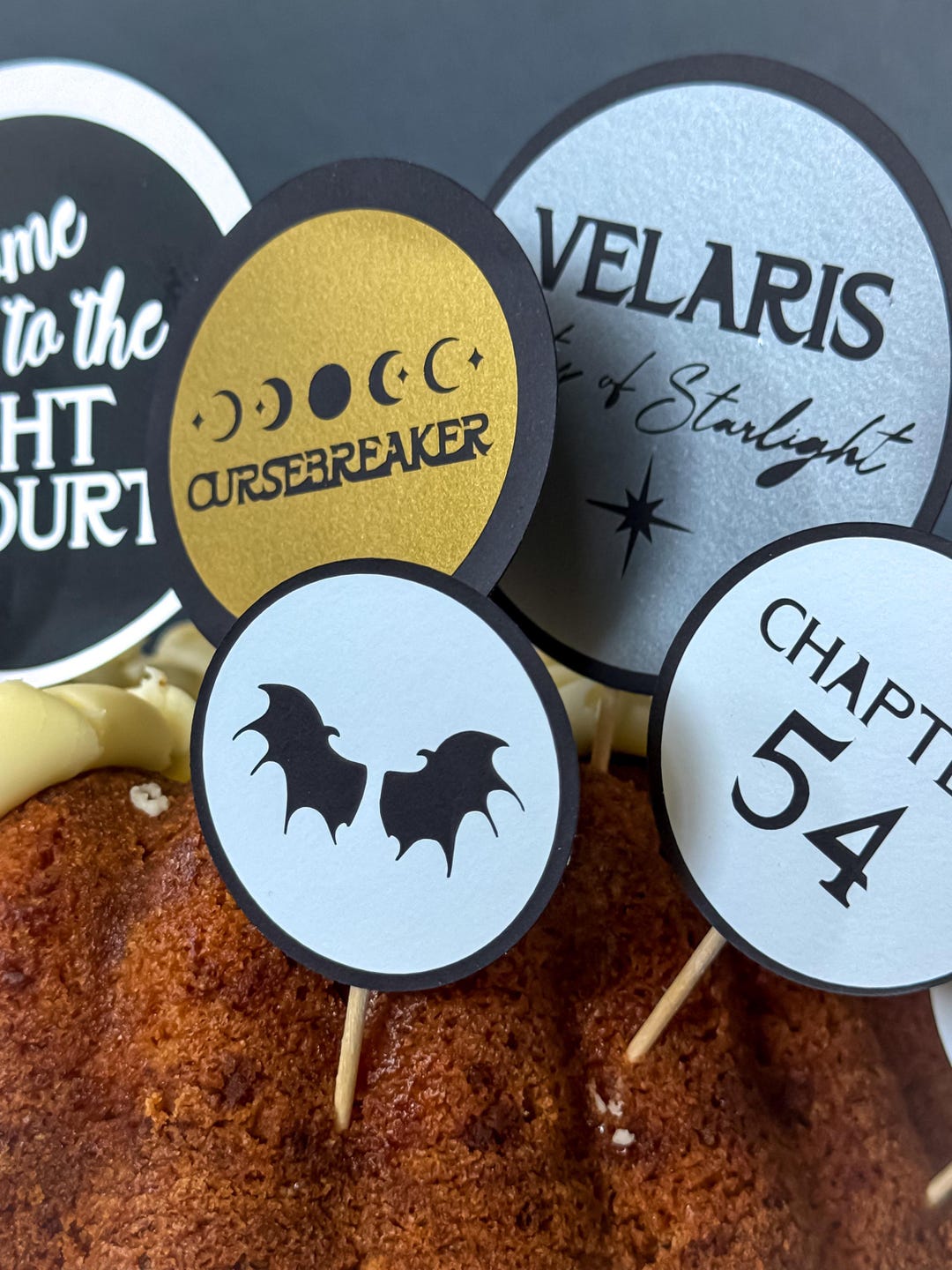 A Court of Thorns and Roses Series Cupcake and Cake Toppers for ACOTAR ...
