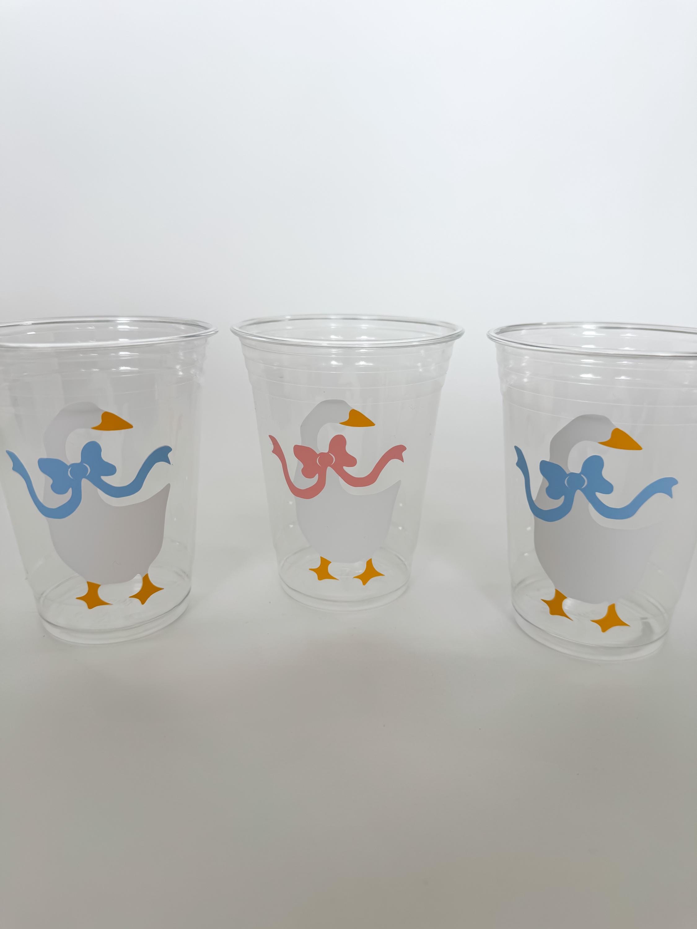Vintage Style Country Goose Plastic Party Cups for Birthdays, Showers ...