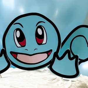 Pokémon Squirtle Inspired Cake Topper Decoration for Birthday Parties ...