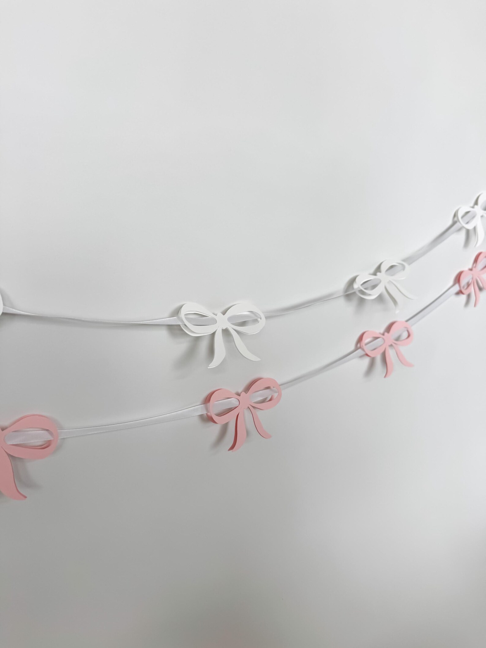 Satin Ribbon With Bows Balloon Tail/string/garland/vine for Birthdays ...
