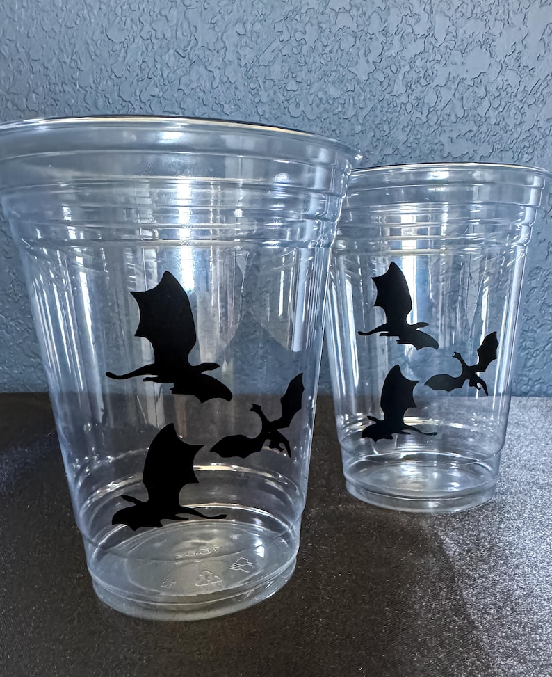 Fourth Wing Series Inspired Plastic Party Cups With Optional Lid for ...