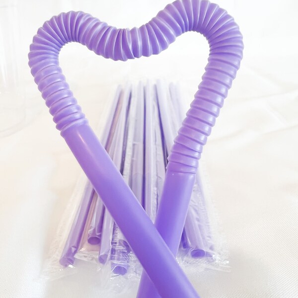 Purple Paper Straws - Etsy
