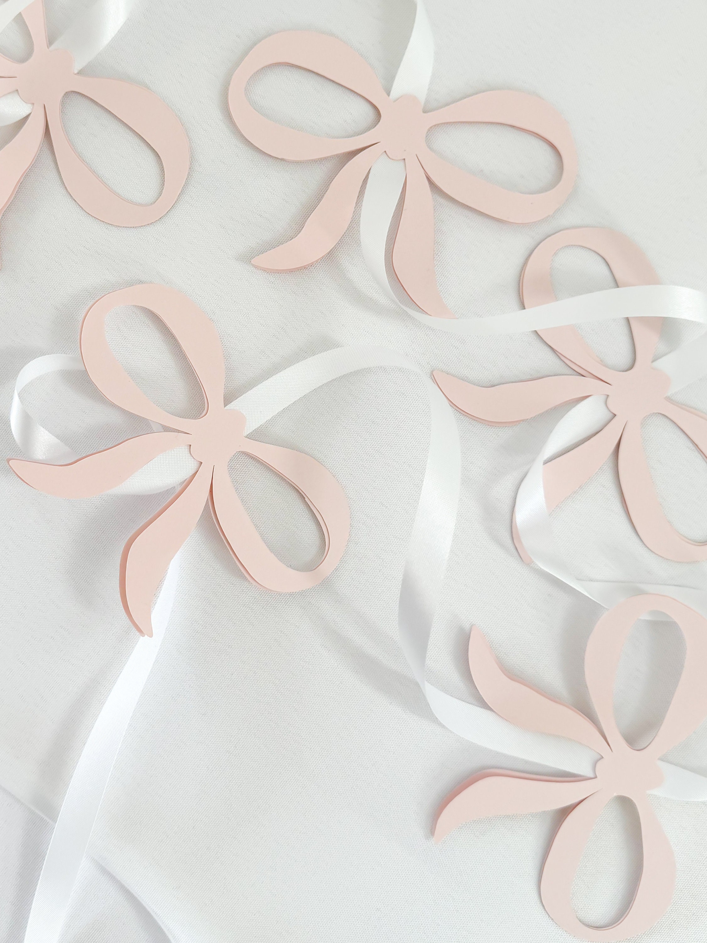 Satin Ribbon With Bows Balloon Tail/string/garland/vine for Birthdays ...