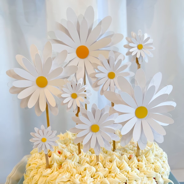Daisy Cake Topper - Etsy