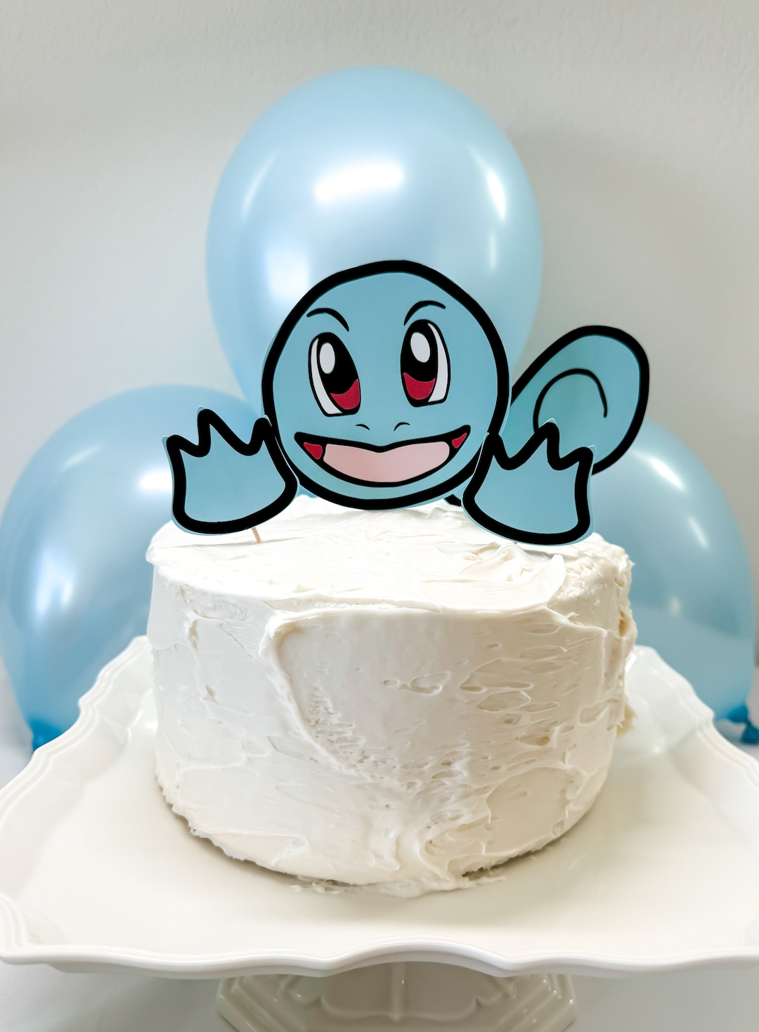 Pokémon Squirtle Inspired Cake Topper Decoration for Birthday Parties ...