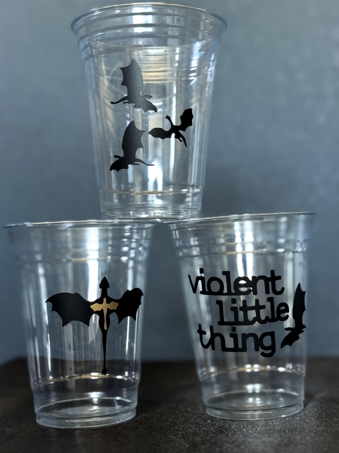 Fourth Wing Series Inspired Plastic Party Cups With Optional Lid for ...