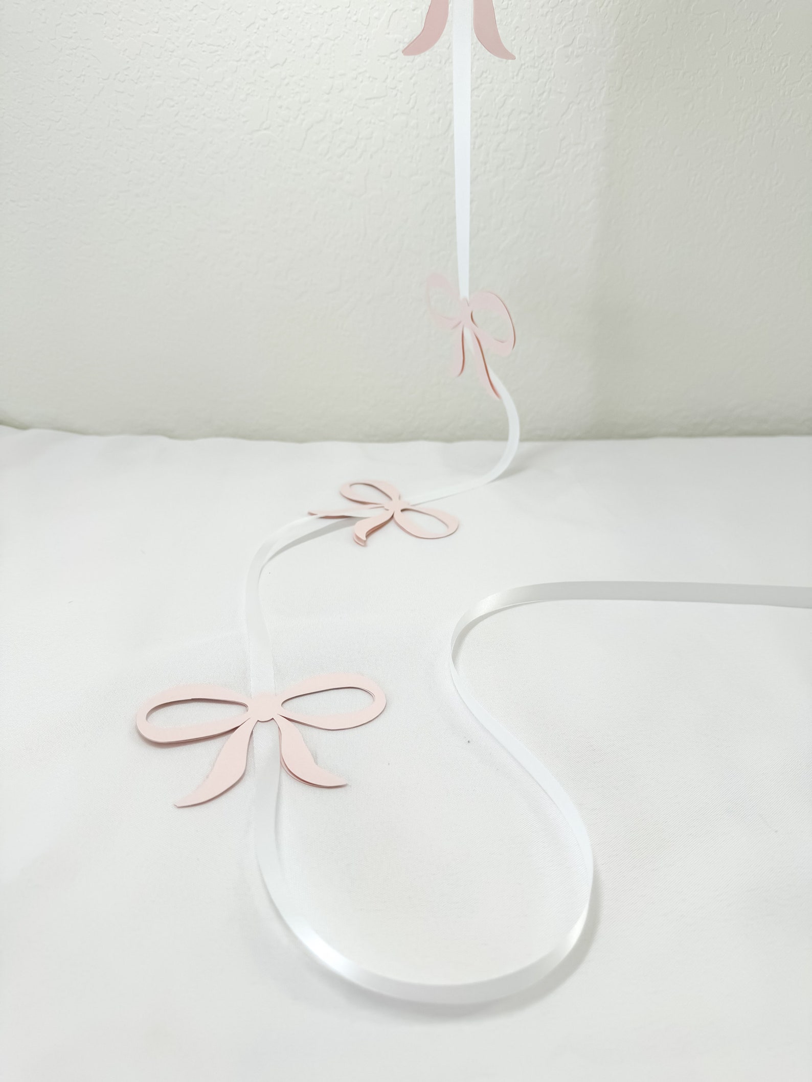 Satin Ribbon With Bows Balloon Tail/string/garland/vine for Birthdays ...