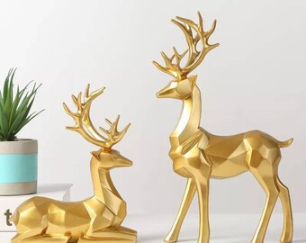 Deer Statue Tabletop - Etsy