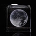 Laser Engraved Moon Crystal Cube Laser Engraved Moon Model Crystal ...