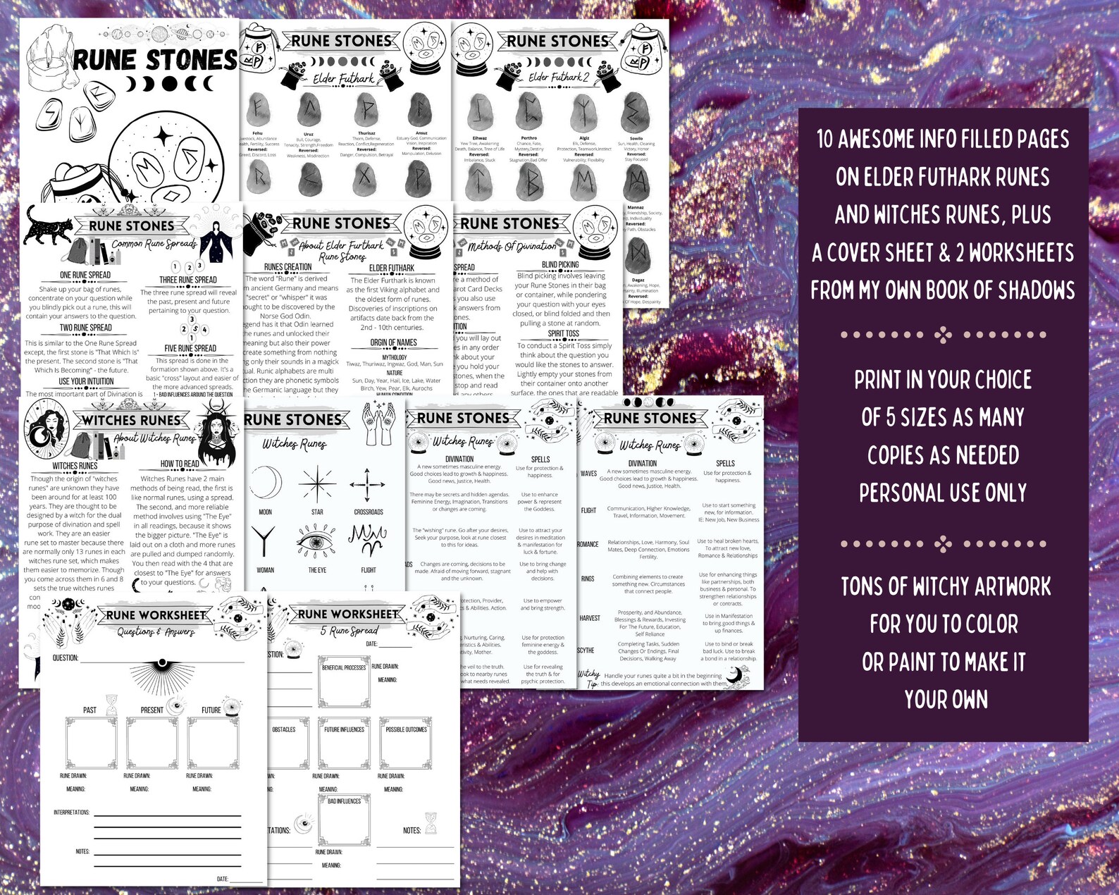 Rune Stone Divination for Beginners, Basics of Runes, Elder Futhark ...