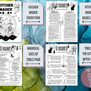 Kitchen Magick Pages for Beginners, Basics of Witchcraft, Spell Recipe ...