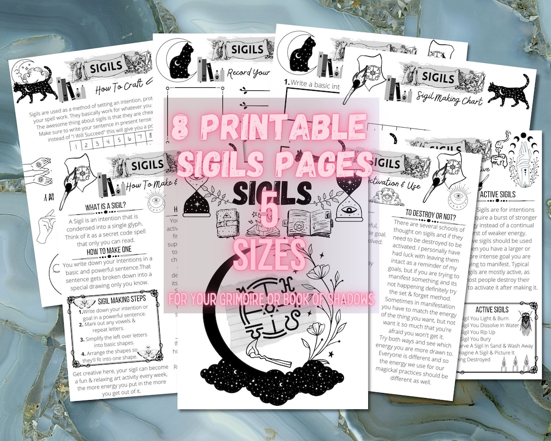 Sigils Printable for Beginners, Basics of Sigils, Sigil Magick ...