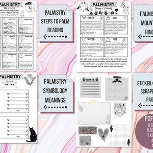 Palmistry Guide for Beginners, Basics of Palm Reading, Witch Journal ...