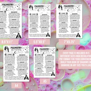 Palmistry Guide for Beginners, Basics of Palm Reading, Witch Journal ...