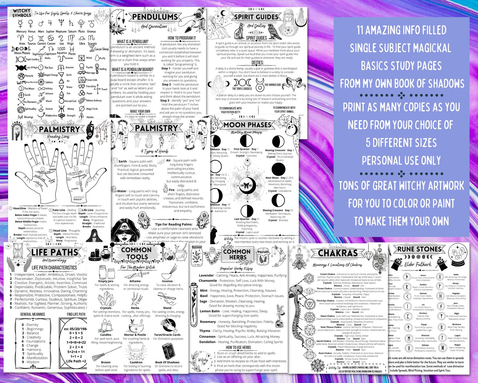 Printable Beginner Witchcraft Basics Guide Basics of Magick - Etsy