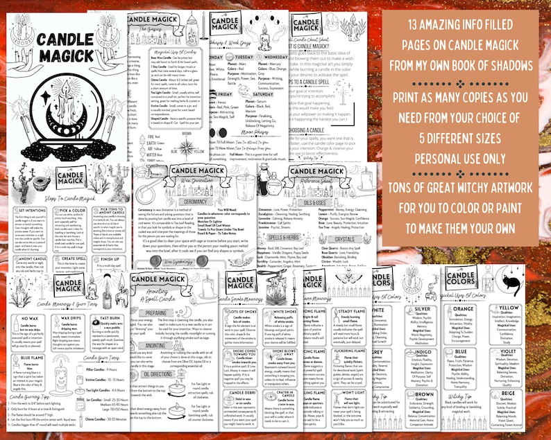 Candle Magick for Beginners, Basics of Candles, Flame & Smoke Meanings ...