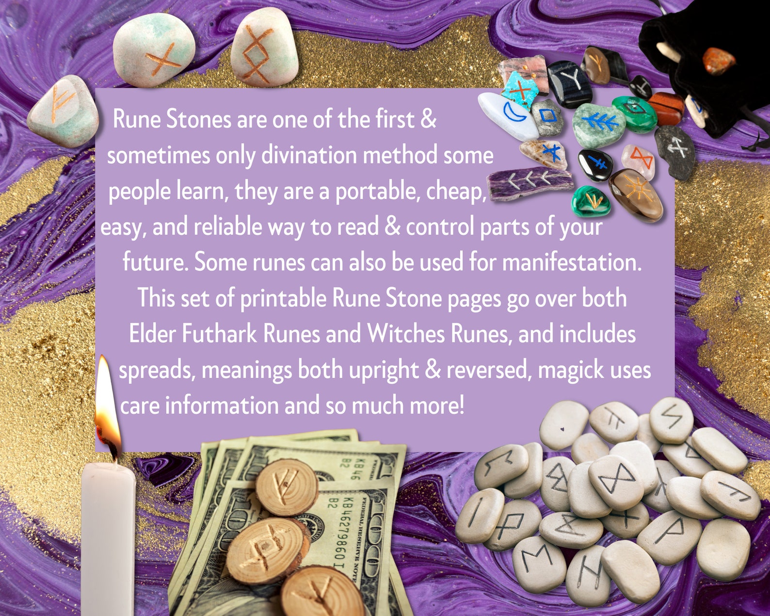 Rune Stone Divination for Beginners, Basics of Runes, Elder Futhark ...