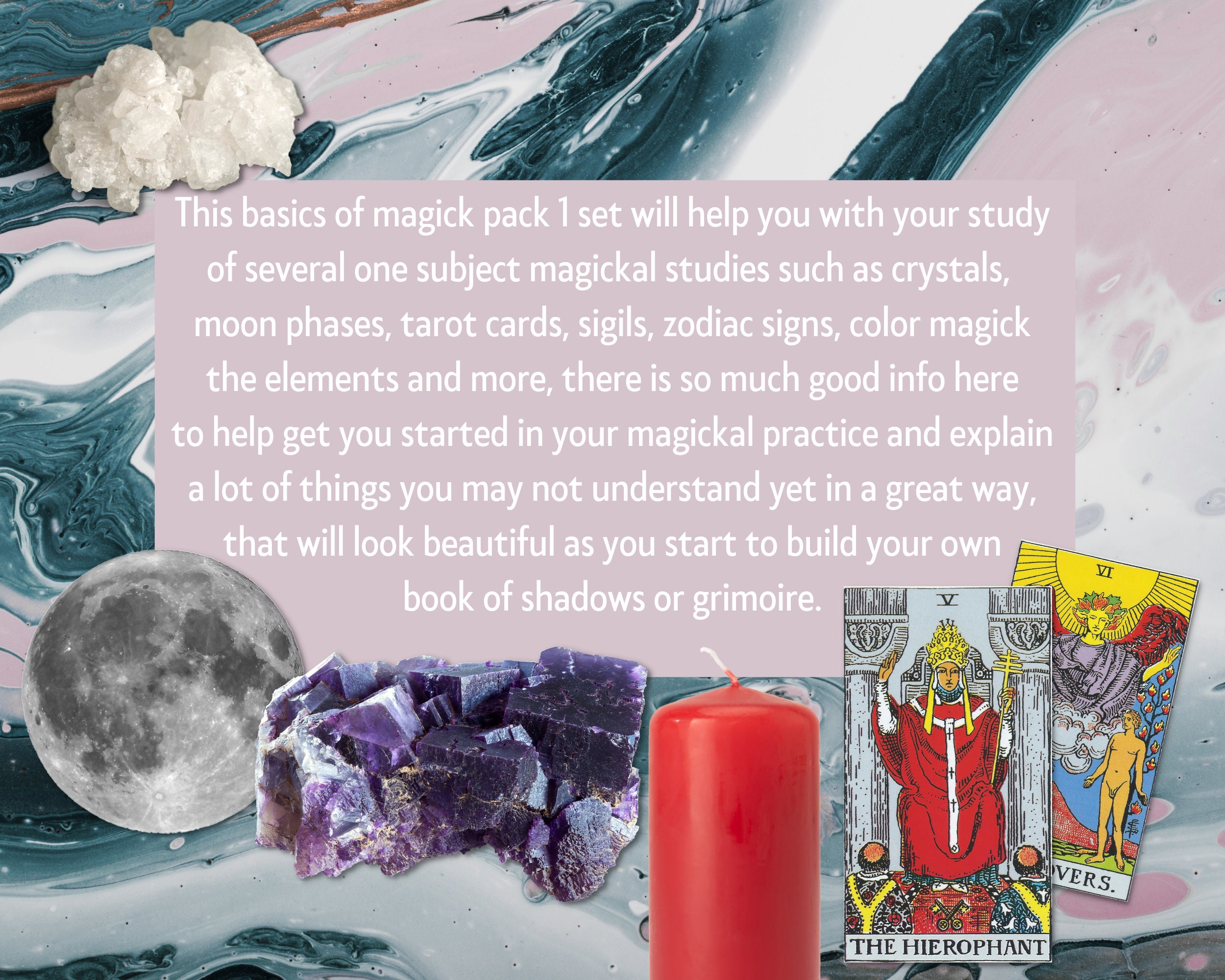 Witchcraft Basics Printable for Beginners, Basics of Magick Set 1 ...