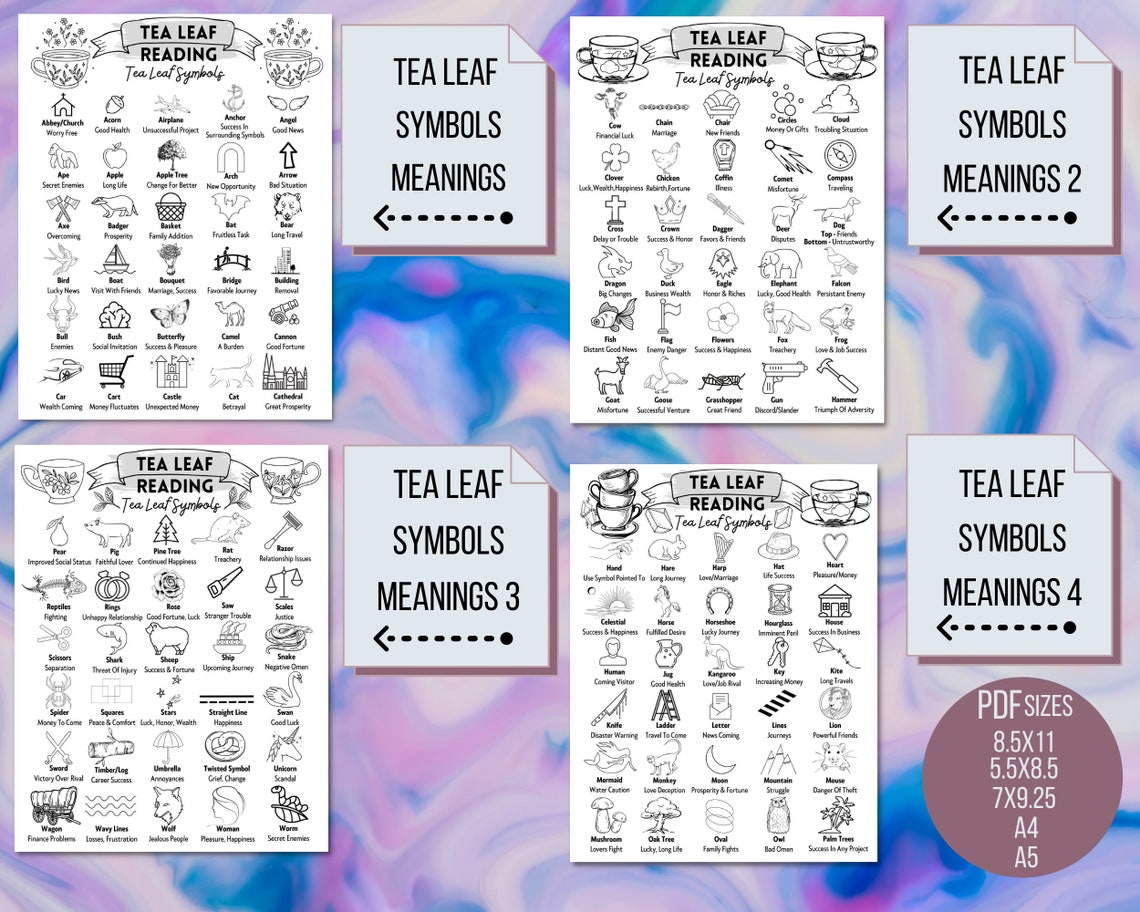 Tea Leaf Reading Set for Beginners, Basics of Fortune Telling Kit ...