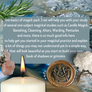 Basic Witchcraft Printable Guide Beginners, Basics of Magick Set 3, Grimoire Sheets, Digital ...