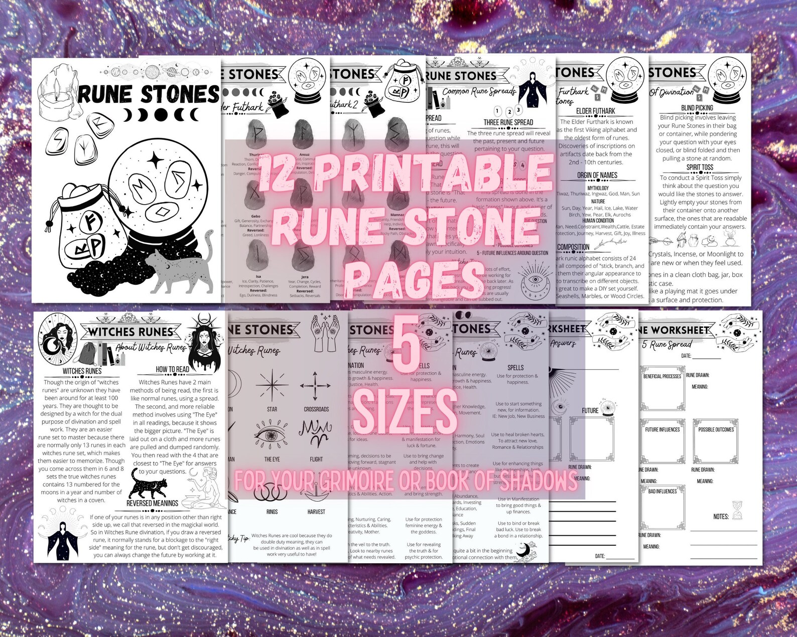 Rune Stone Divination for Beginners, Basics of Runes, Elder Futhark ...