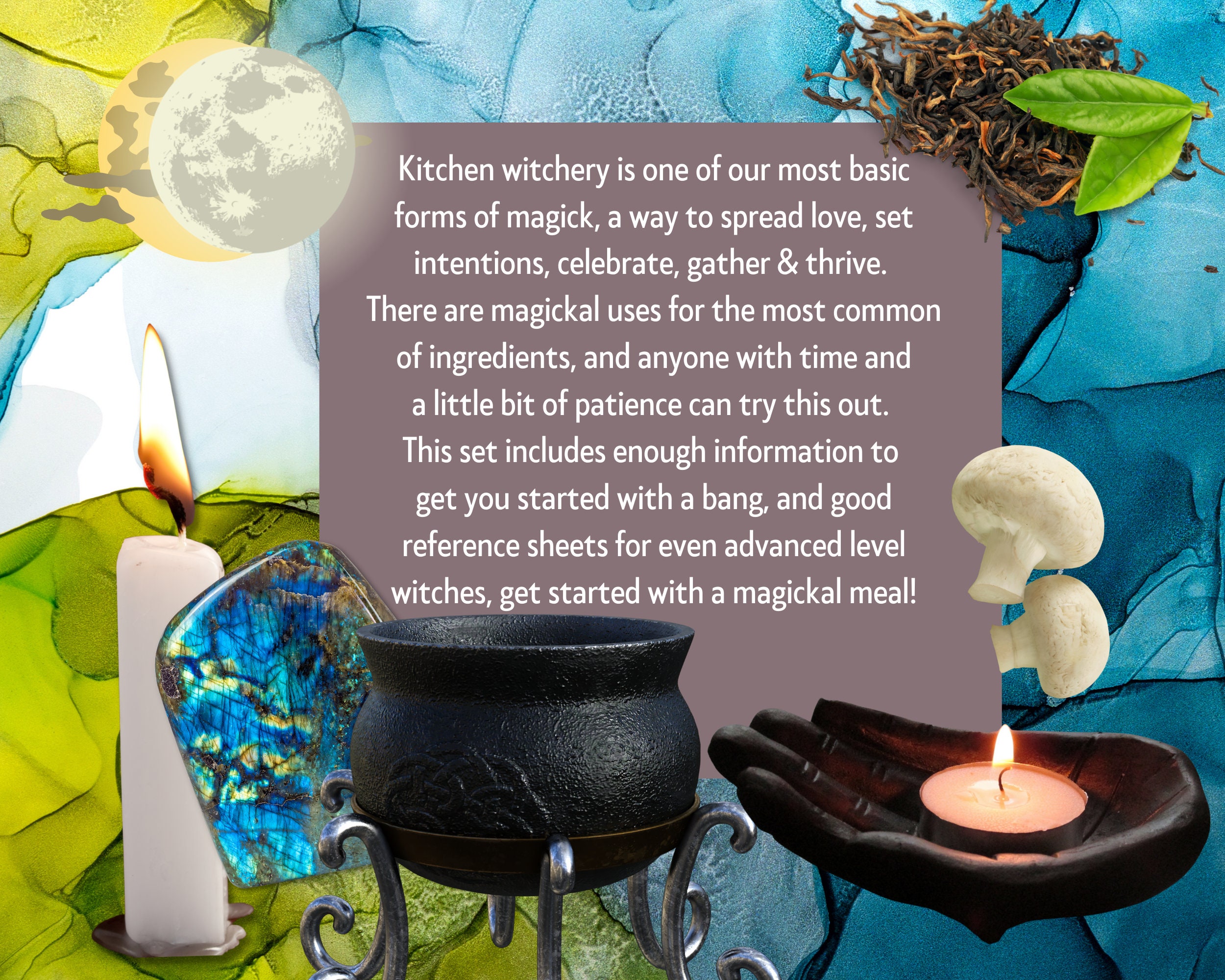 Kitchen Magick Pages for Beginners, Basics of Witchcraft, Spell Recipe ...