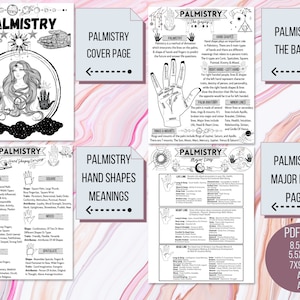 Palmistry Guide for Beginners, Basics of Palm Reading, Witch Journal ...