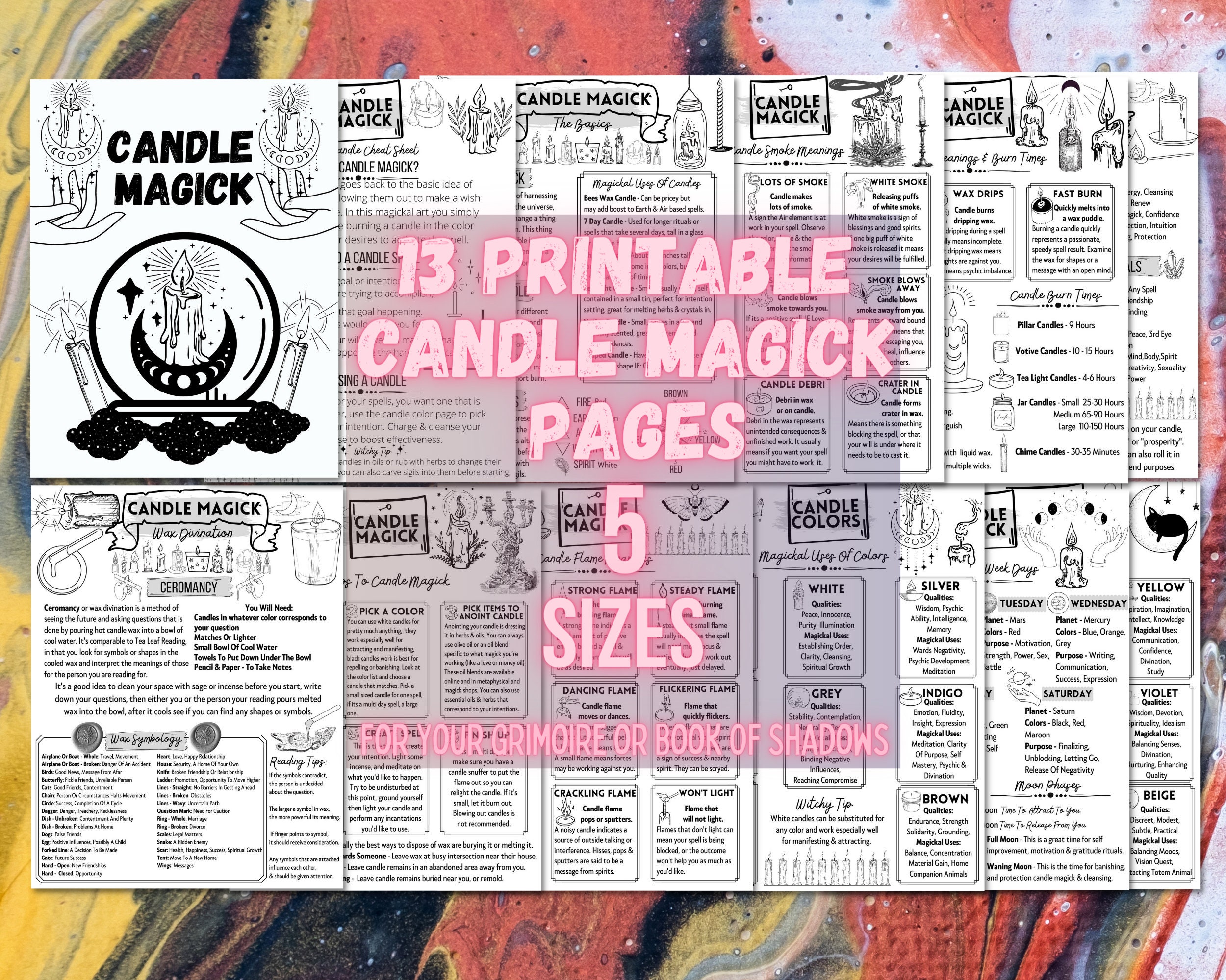 Candle Magick for Beginners, Basics of Candles, Flame & Smoke Meanings ...