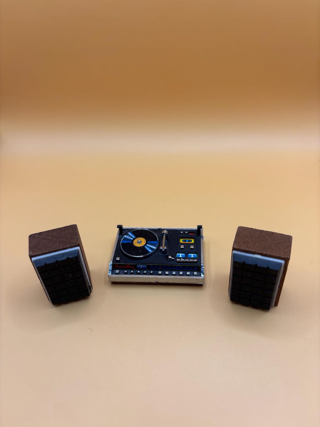 Vintage Lundby Dolls House Stereo Hi-fi Unit & Speakers Doll House ...